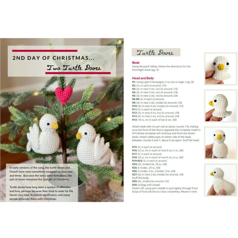 12 Days of Christmas Ornaments amigurumi pattern - Amigurumi.com
