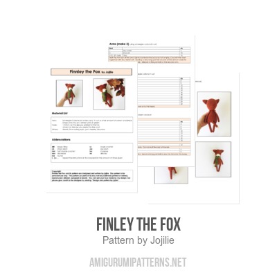 Finley the Fox amigurumi pattern - Amigurumi.com