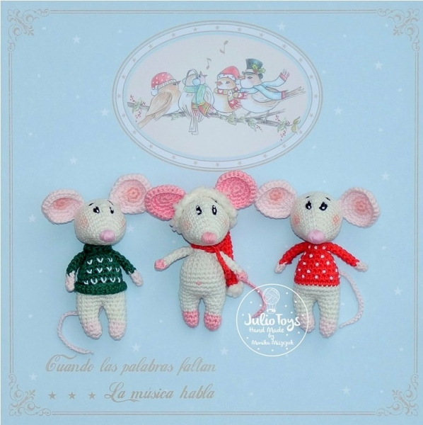 Little Christmas Mouse amigurumi pattern - Amigurumi.com