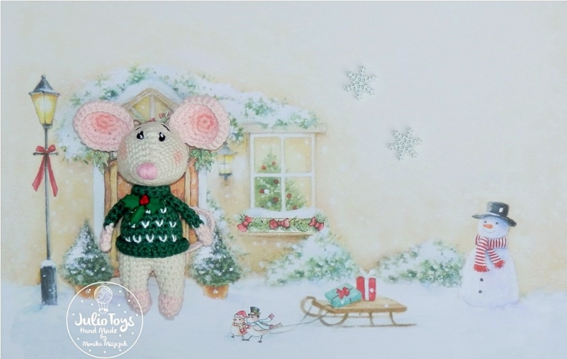 Little Christmas Mouse amigurumi pattern - Amigurumi.com