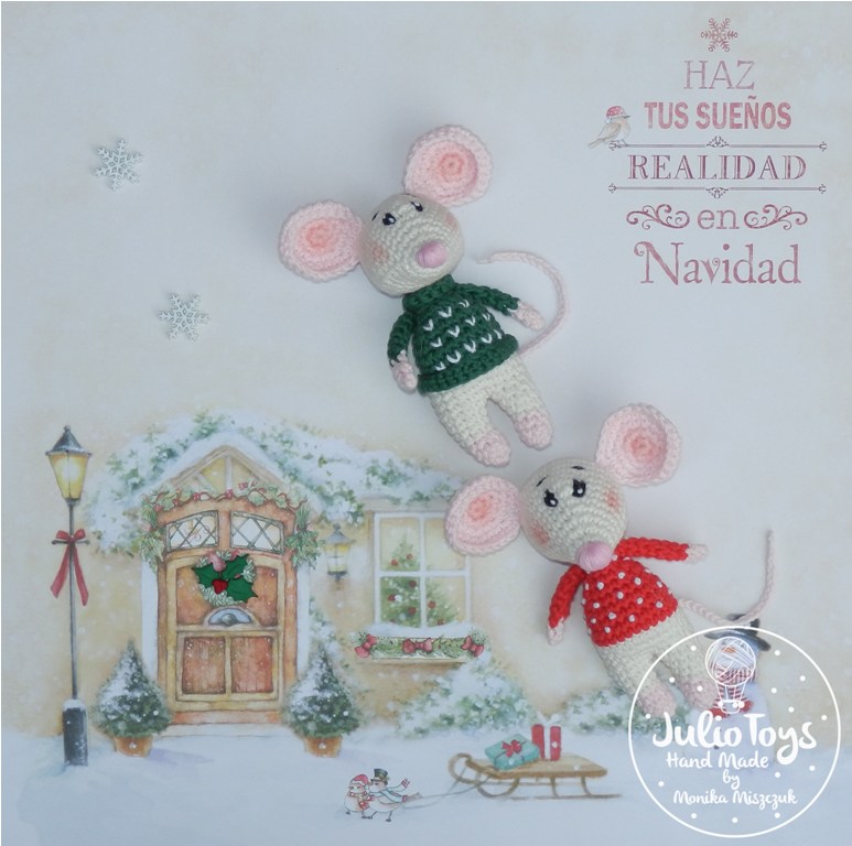 Little Christmas Mouse amigurumi pattern - Amigurumi.com