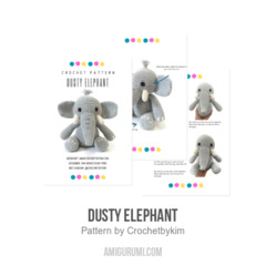 Dusty Elephant amigurumi pattern - Amigurumi.com