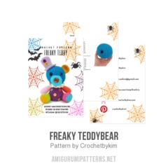 Freaky Teddybear amigurumi pattern - Amigurumi.com