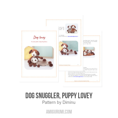 Dog snuggler, Puppy lovey amigurumi pattern - Amigurumi.com