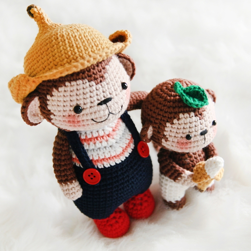 My chubby pet - Monkeys amigurumi pattern - Amigurumi.com