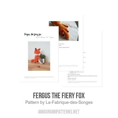 Fergus the fiery fox amigurumi pattern - Amigurumi.com