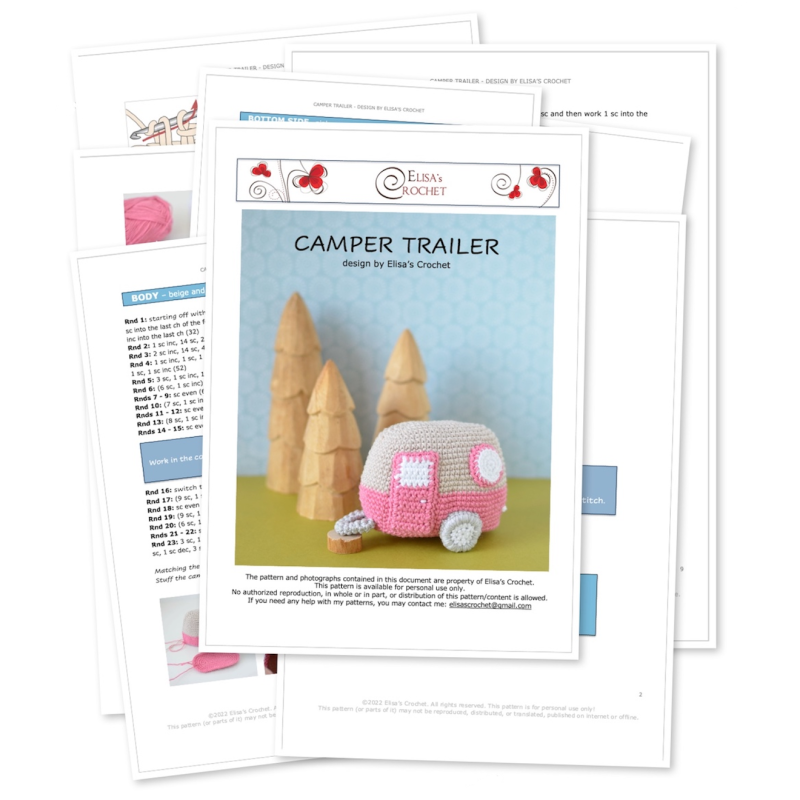 Camper Trailer amigurumi pattern - Amigurumi.com