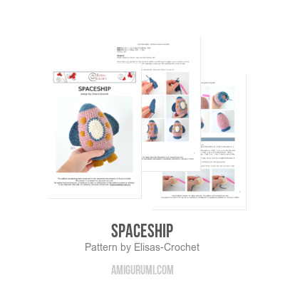 Spaceship amigurumi pattern - Amigurumi.com