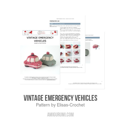 Vintage Emergency Vehicles amigurumi pattern - Amigurumi.com