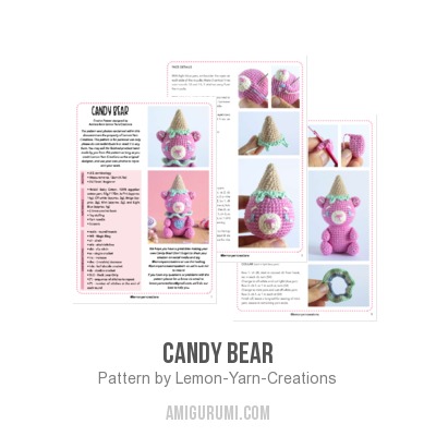 Candy Bear amigurumi pattern - Amigurumi.com