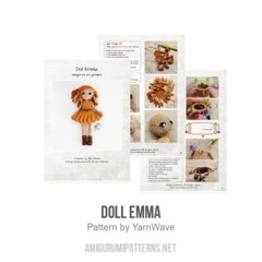 Doll Emma amigurumi pattern - Amigurumi.com