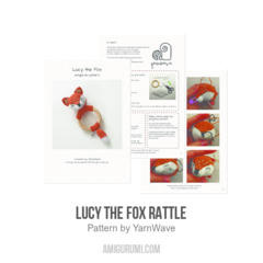 Lucy the Fox rattle amigurumi pattern - Amigurumi.com
