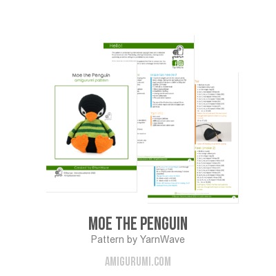 Moe the Penguin amigurumi pattern - Amigurumi.com