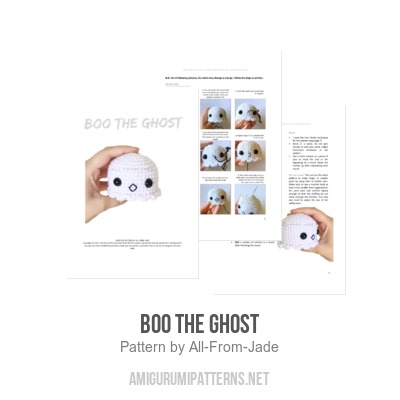 Boo the Ghost amigurumi pattern - Amigurumi.com
