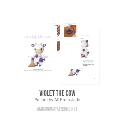 Violet the Cow amigurumi pattern - Amigurumi.com
