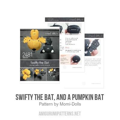 Swifty the Bat, and a Pumpkin Bat amigurumi pattern - Amigurumi.com
