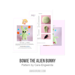 Bowie the Alien Bunny amigurumi pattern - Amigurumi.com