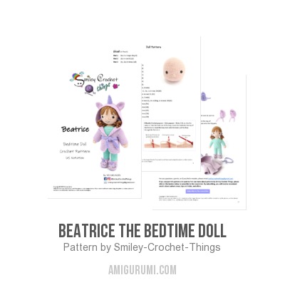 Beatrice the Bedtime Doll amigurumi pattern - Amigurumi.com
