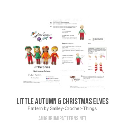 Little Autumn & Christmas Elves amigurumi pattern - Amigurumi.com