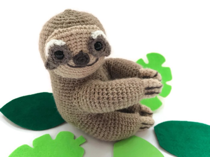 Sebastian the Sloth amigurumi pattern - Amigurumi.com