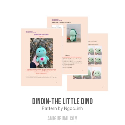 DinDin-The little Dino amigurumi pattern - Amigurumi.com