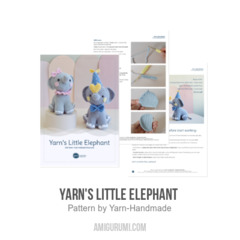 Yarn's Little Elephant amigurumi pattern - Amigurumi.com