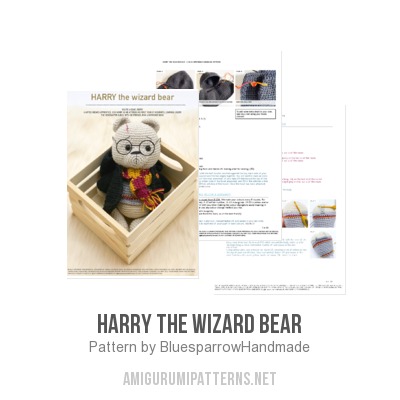 Harry the Wizard Bear amigurumi pattern - Amigurumi.com