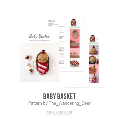 Baby basket amigurumi pattern - Amigurumi.com