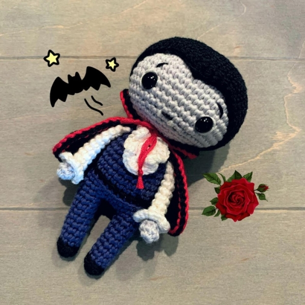 Markus the vampire amigurumi pattern - Amigurumi.com