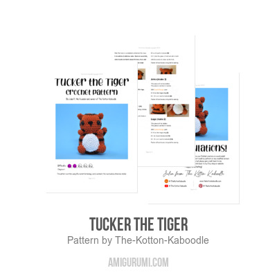 Tucker the Tiger amigurumi pattern - Amigurumi.com