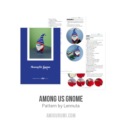 Among Us Gnome amigurumi pattern - Amigurumi.com