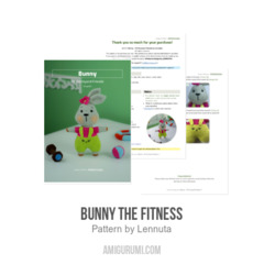 Bunny the Fitness amigurumi pattern - Amigurumi.com
