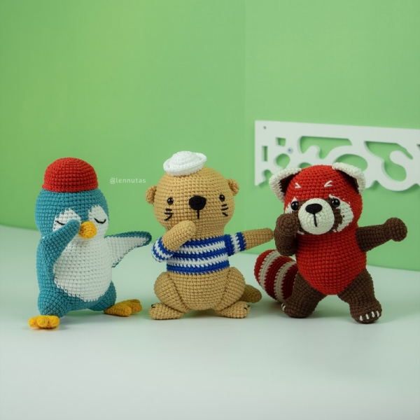 Dabbing Animals 1 amigurumi pattern - Amigurumi.com