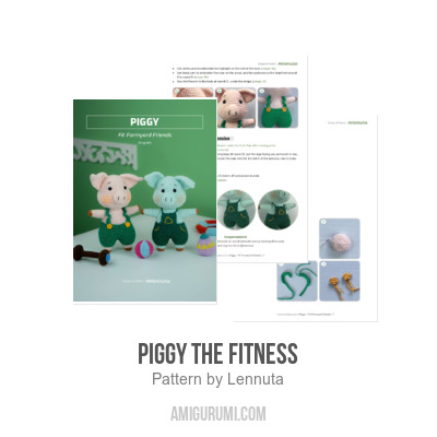 Piggy the Fitness amigurumi pattern - Amigurumi.com