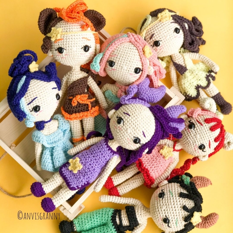 Zodiac Cancer Princess amigurumi pattern - Amigurumi.com