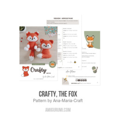 Crafty, the Fox amigurumi pattern - Amigurumi.com