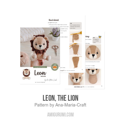 Leon, the Lion amigurumi pattern - Amigurumi.com