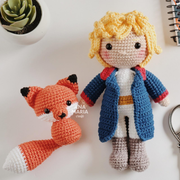Little Prince and the Fox (with blue coat) amigurumi pattern ...