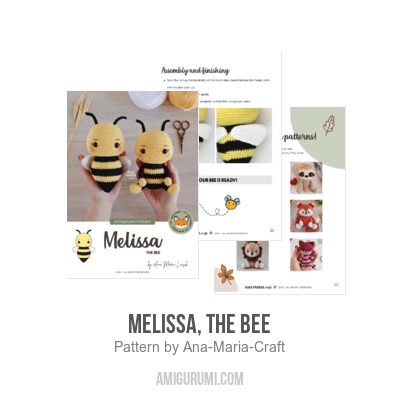 Melissa, the bee amigurumi pattern - Amigurumi.com