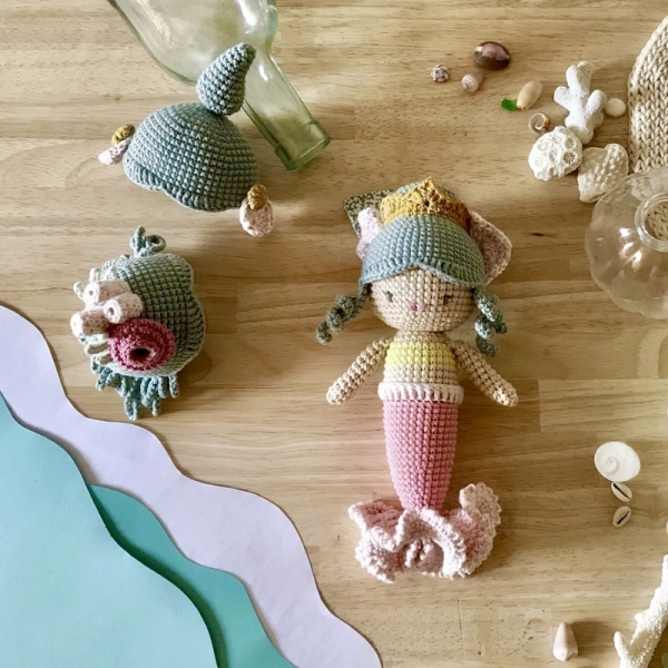 DIDI the mermaid princess amigurumi pattern - Amigurumi.com
