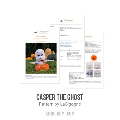 Casper the ghost amigurumi pattern - Amigurumi.com