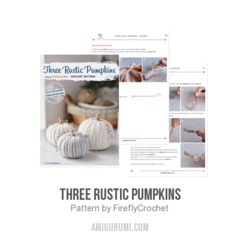 Three Rustic Pumpkins amigurumi pattern - Amigurumi.com