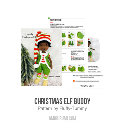 Christmas elf Buddy amigurumi pattern - Amigurumi.com