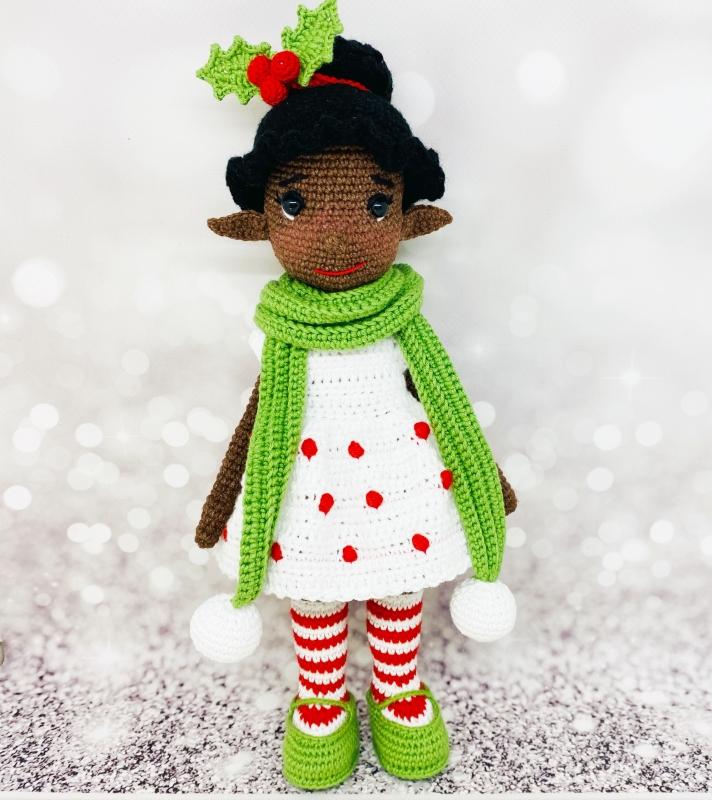 Christmas elf Ella amigurumi pattern - Amigurumi.com