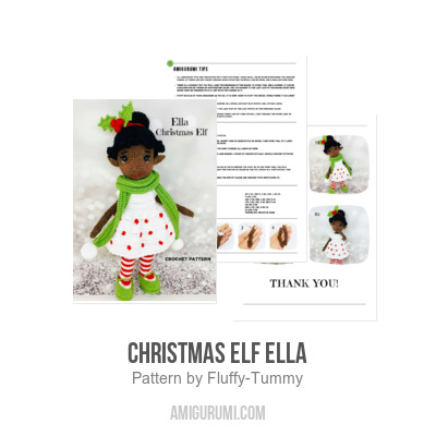 Christmas elf Ella amigurumi pattern - Amigurumi.com