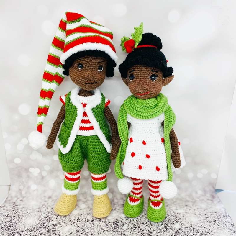 Christmas elves bundle amigurumi pattern - Amigurumi.com