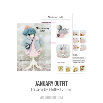 January outfit amigurumi pattern - Amigurumi.com