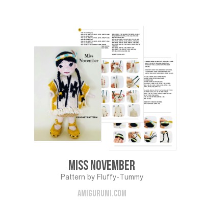 Miss November amigurumi pattern - Amigurumi.com