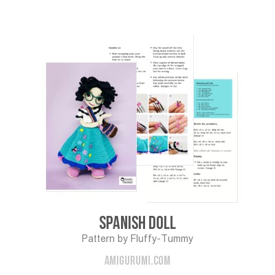Spanish Doll amigurumi pattern - Amigurumi.com