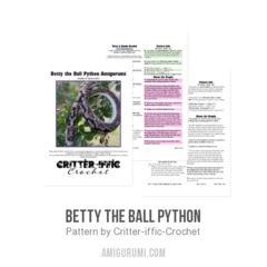 Betty the Ball Python amigurumi pattern - Amigurumi.com